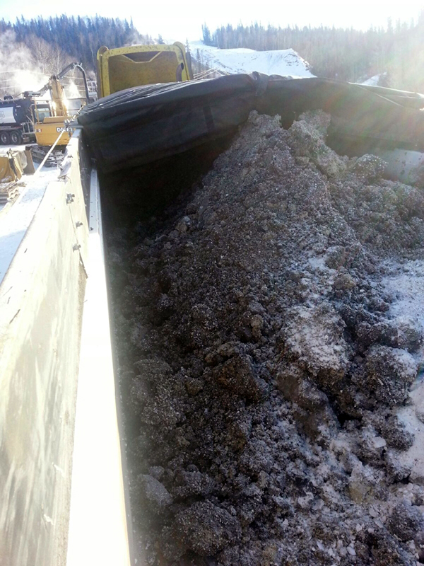 Drill Mud Sump in Fort McMurray, Alberta